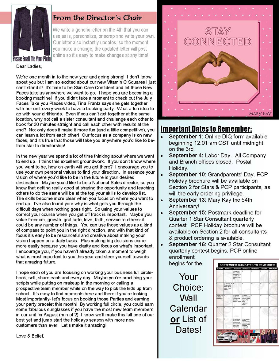 Welcome To Unit Community | Mary Kay Directors #1 Choice for ...